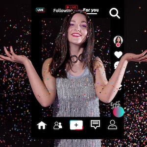 Tiktok Selfie Frame, Tiktok Photo Booth Frame, Social Media Birthday ...