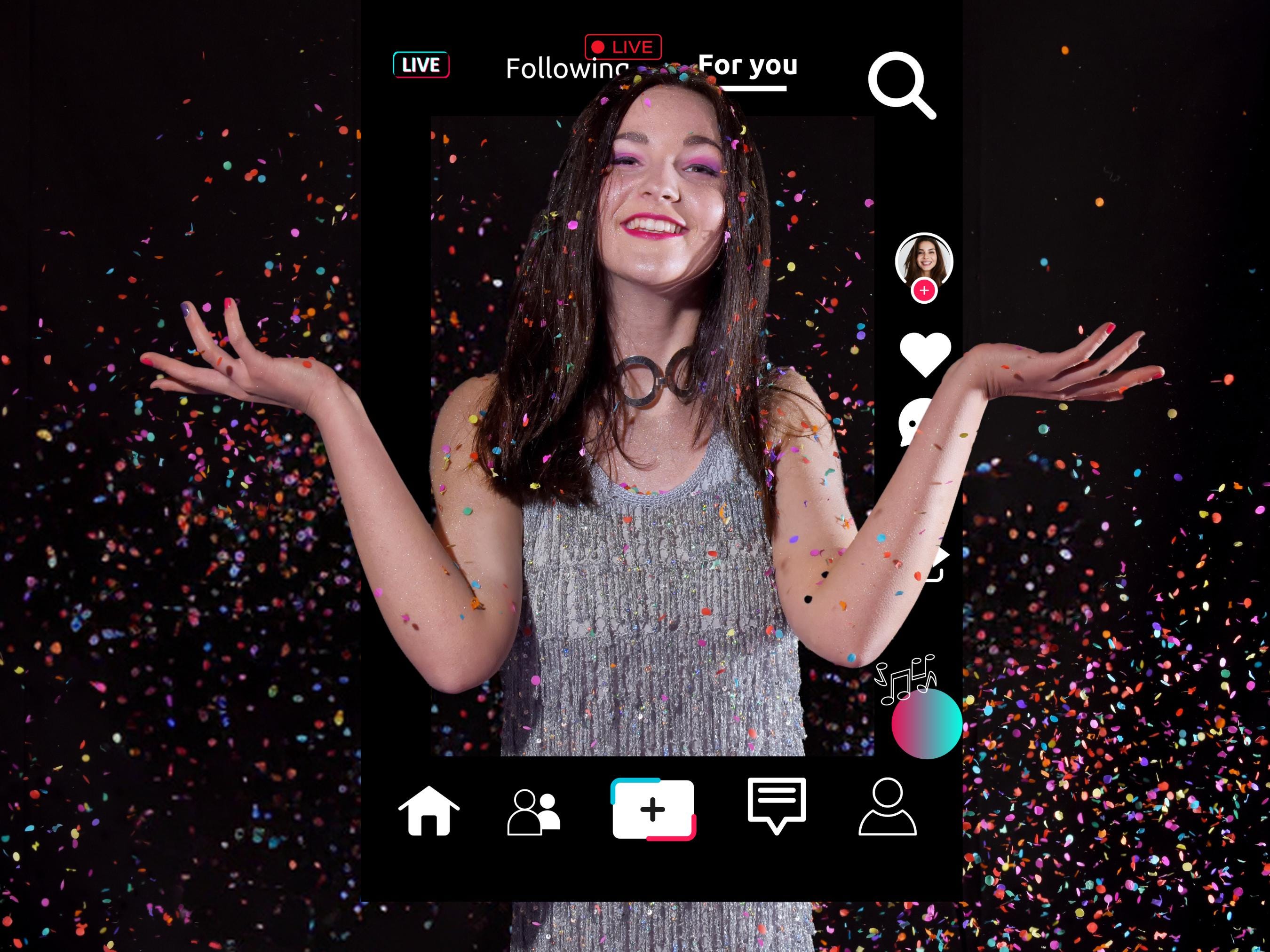 Tiktok Selfie Frame, Tiktok Photo Booth Frame, Social Media Birthday ...