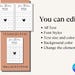 Editable Blank Bingo Card Template: Neutral Design (digital Download ...