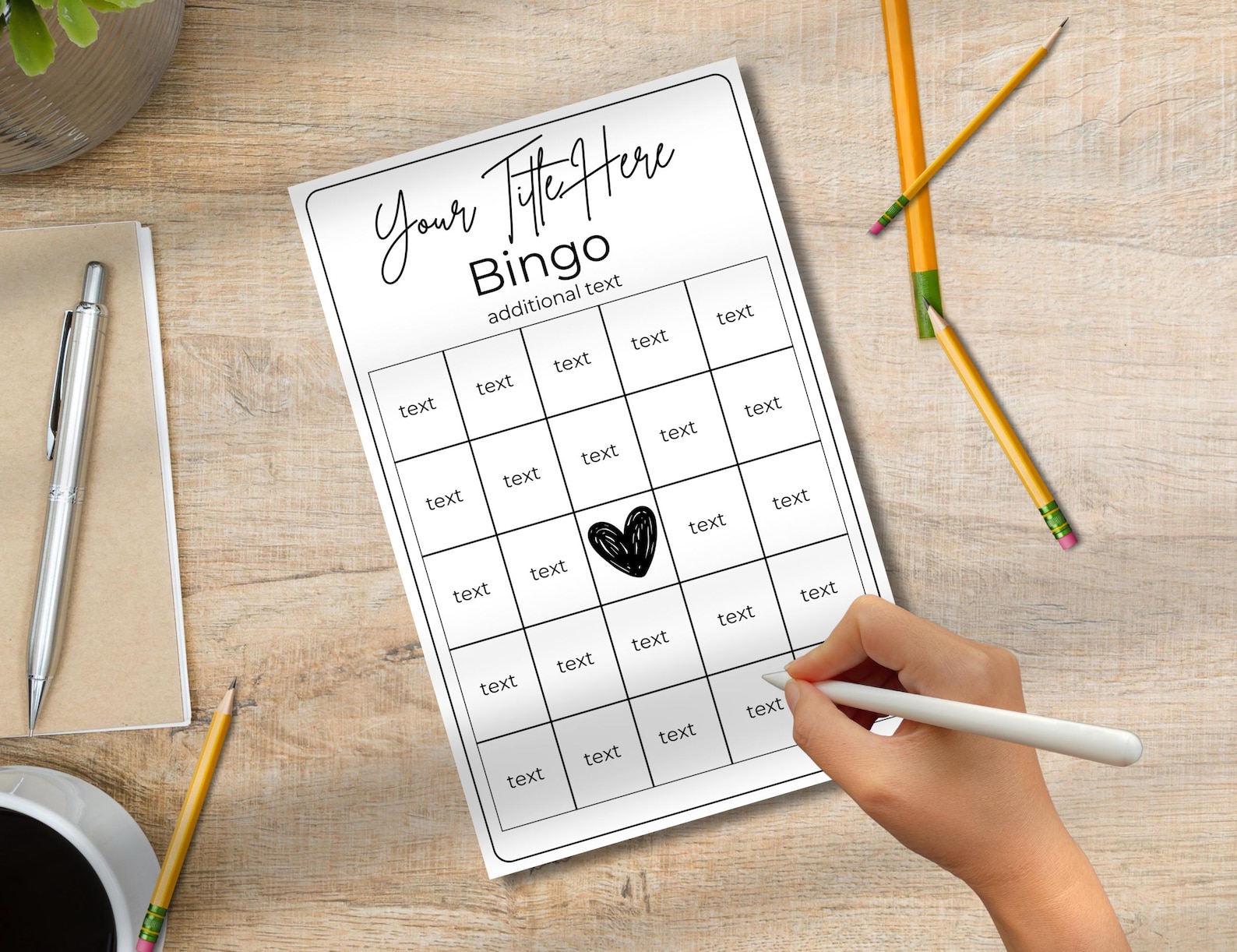 Blank Bingo Card| Editable Bingo Template| Custome Bingo Card ...