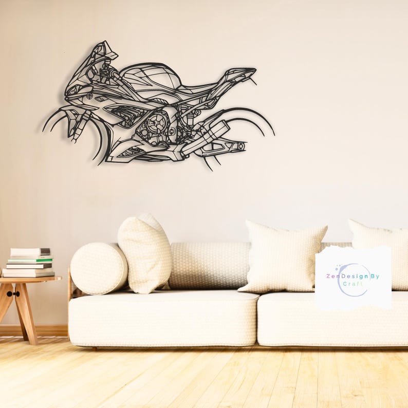 Superbike Motorcycle Metal Art | Racing Garage Wall Decor | Performance ...