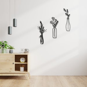 Spring Flower Metal Wall Decor, Unique Design Flower Art, Home Decor ...