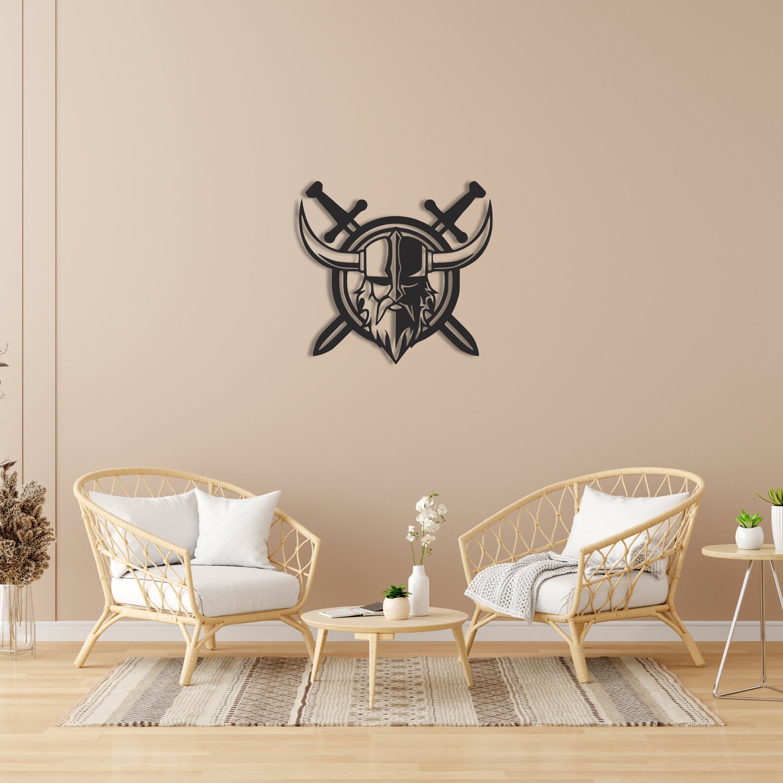 Odin Metal Wall Decor - Viking Home Decorations, Scandinavian Decor ...