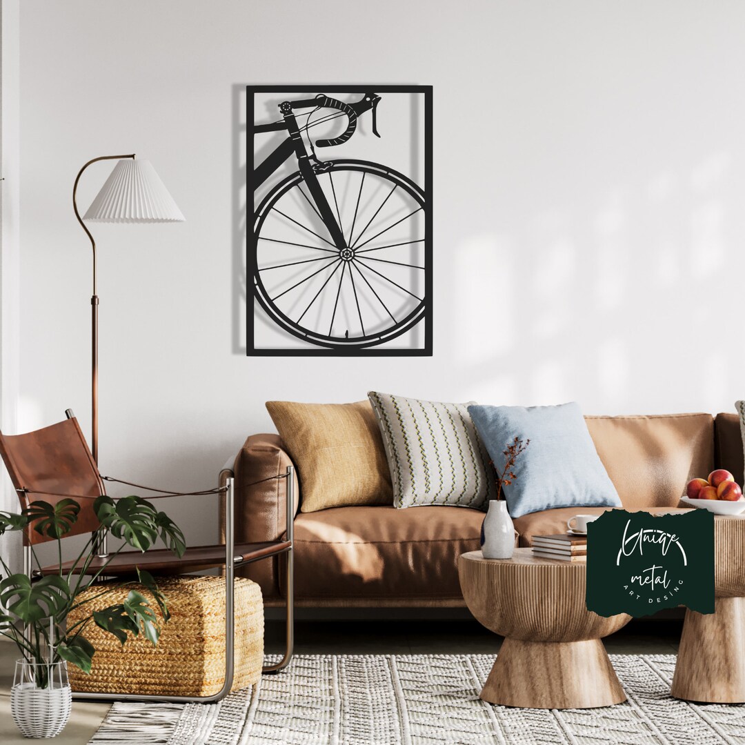 Bicycle Wall Decor,bicycle Metal Wall Art Gift , Cycling Gifts for Men, Gifts for Dad, Peloton ...