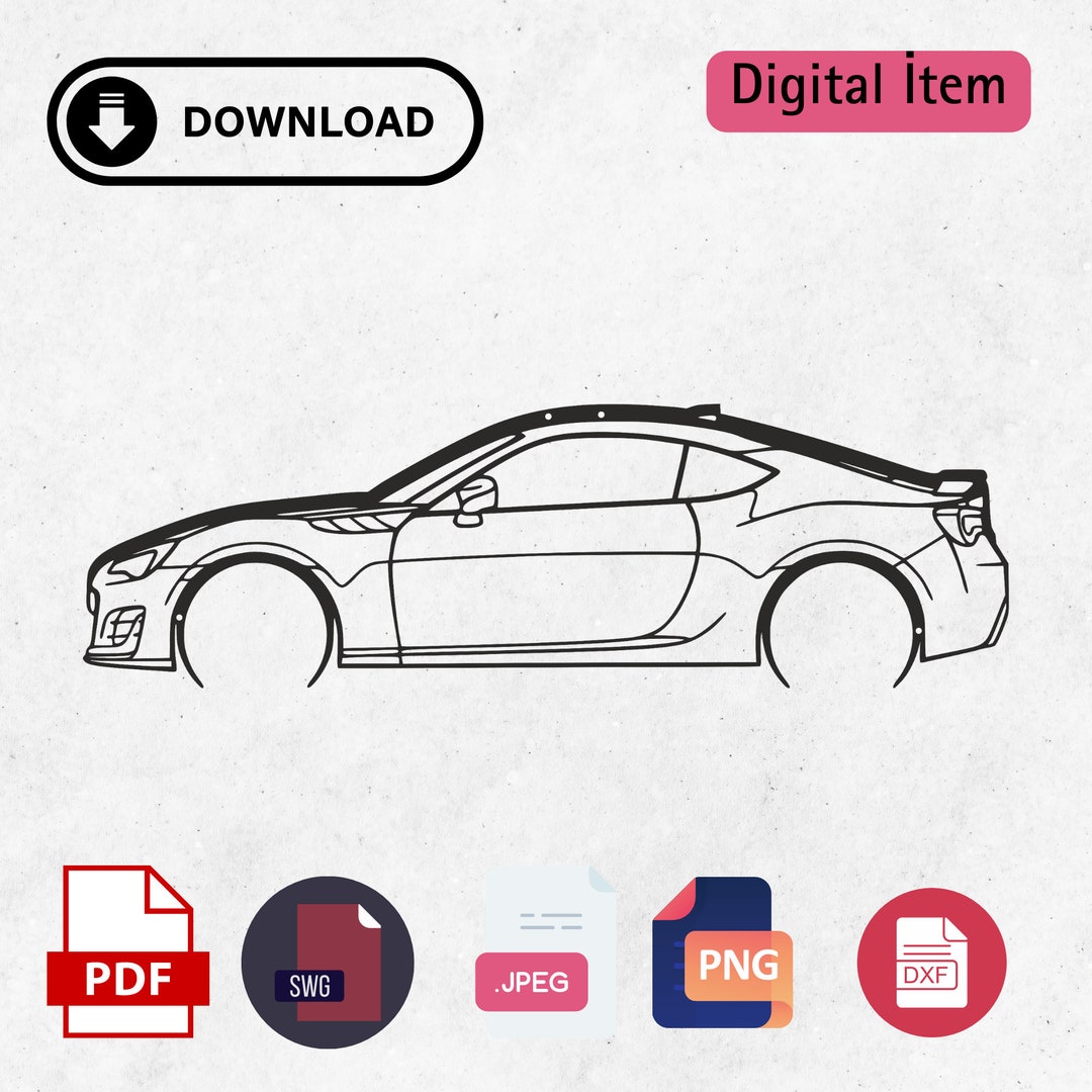 BRZ Model Car Draft That You Can Use in All Your Graphics and ...