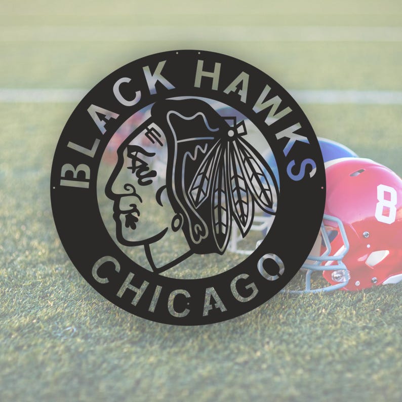 Chicago Blackhawks Metal Wall Art, Chicago Blackhawks Wall Sign ...
