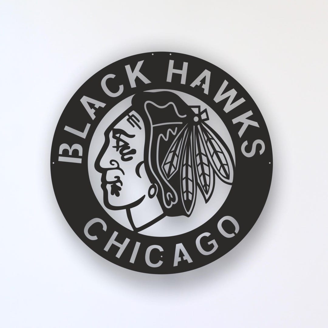Chicago Blackhawks Metal Wall Art, Chicago Blackhawks Wall Sign ...