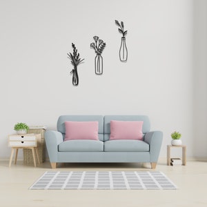 Spring Flower Metal Wall Decor, Unique Design Flower Art, Home Decor ...