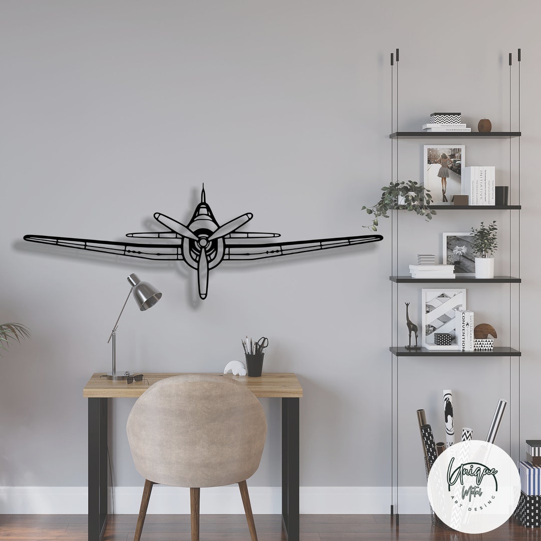 F6F Hellcat Front Aircraft Metal Wall Art for Aviation Enthusiast ...