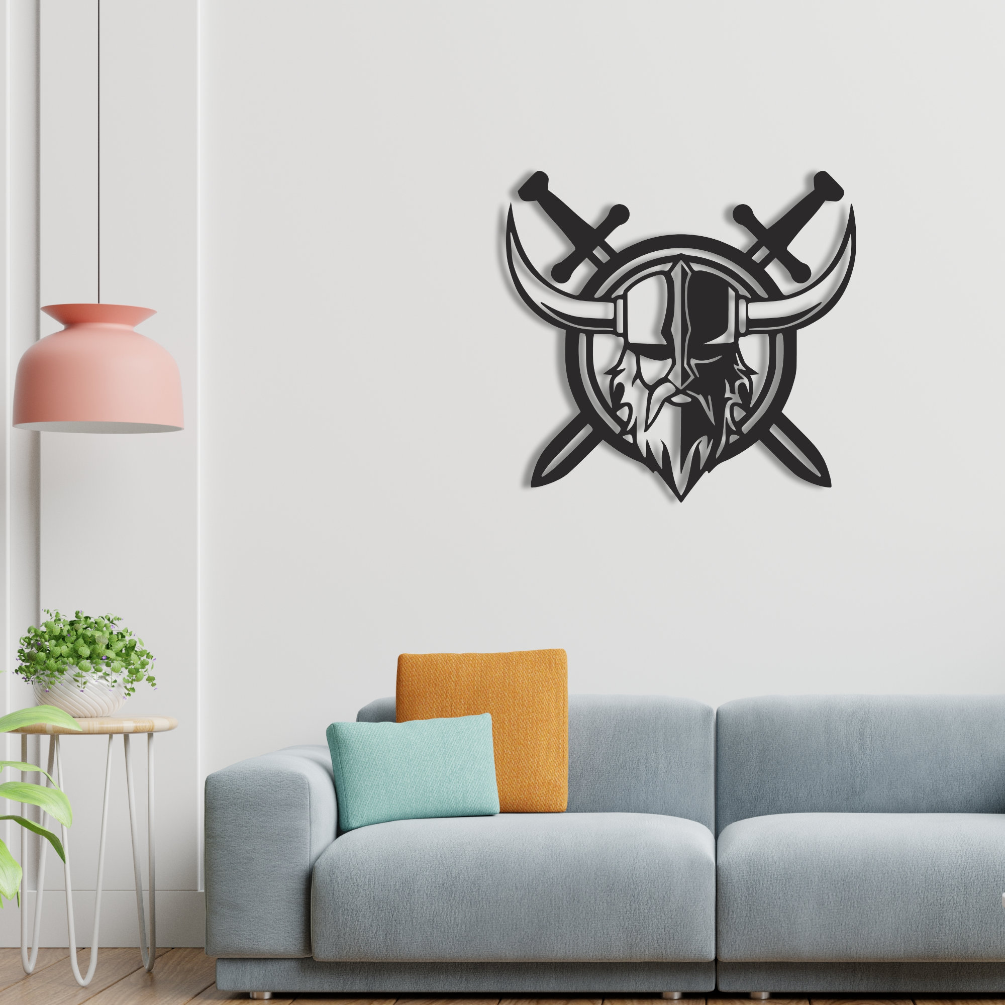 Odin Metal Wall Decor - Viking Home Decorations, Scandinavian Decor ...