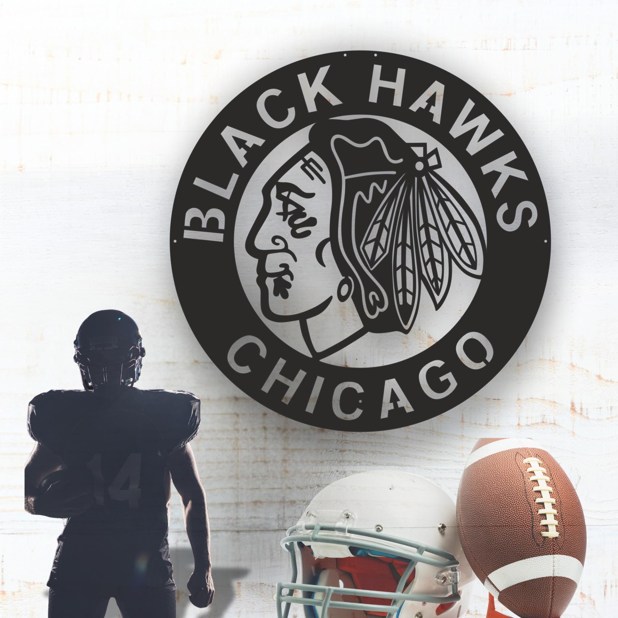 Chicago Blackhawks Metal Wall Art, Chicago Blackhawks Wall Sign ...