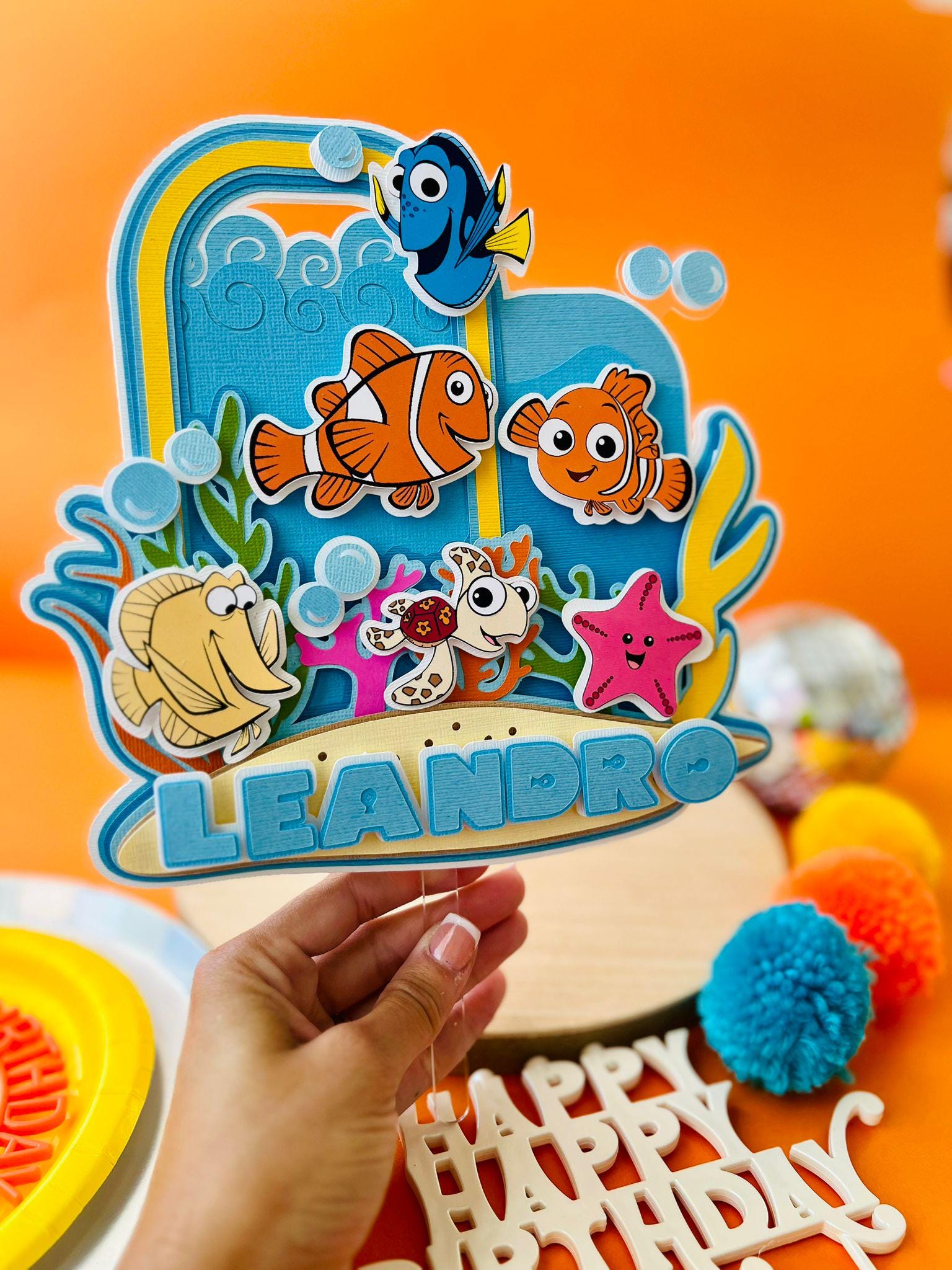 Nemo Cake Topper- Finding Nemo Party - Etsy
