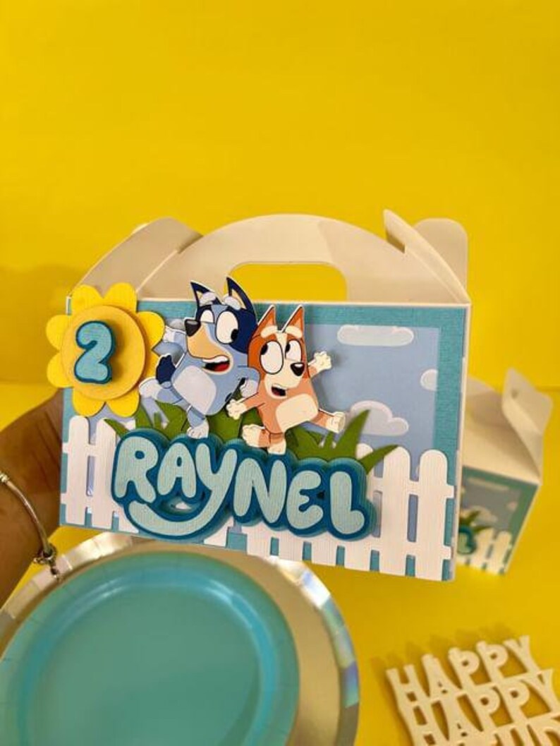Bluey Gable Box Bluey Birthday - Etsy