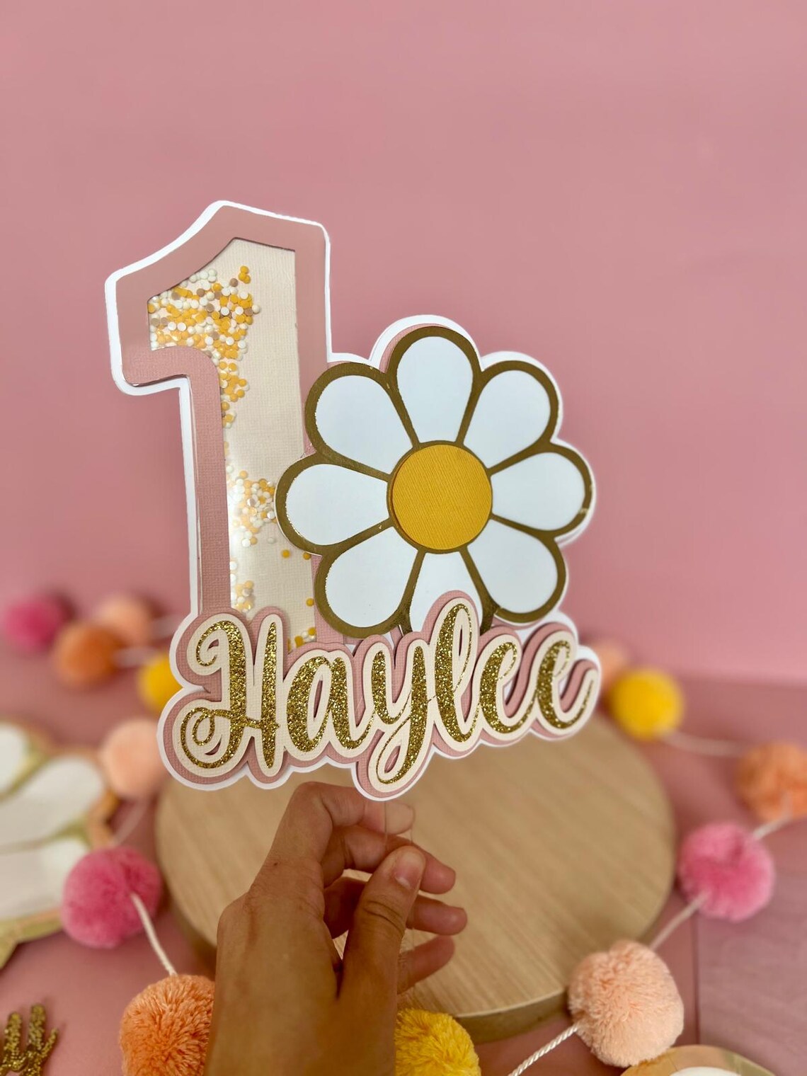 Daisy Flower Cake Topper- Daisy Flower Party- Daisy Flower Birthday - Etsy