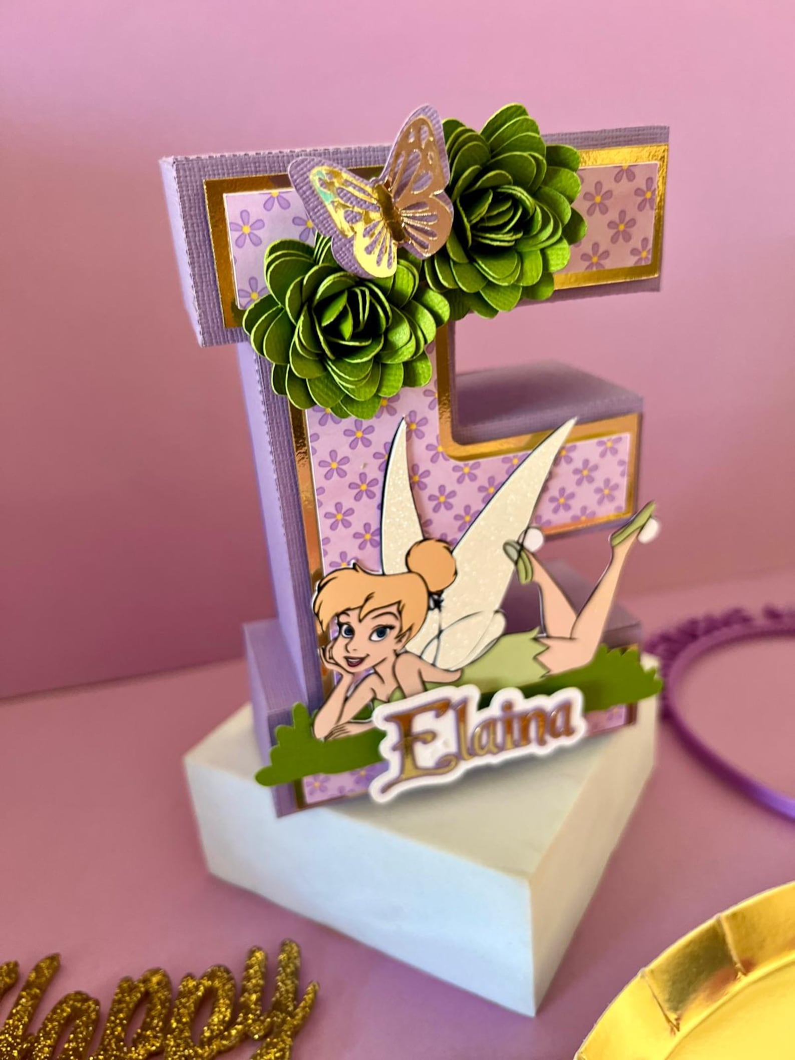 Tinkerbell Letter 3D- Tinkerbell Birthday - Etsy