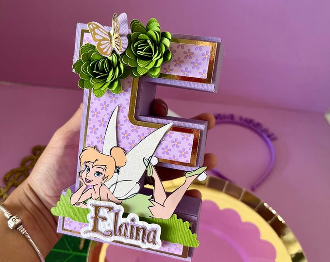 Tinkerbell Letter 3D- Tinkerbell Birthday - Etsy