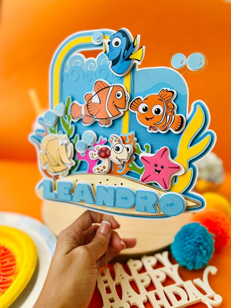 Nemo Cake Topper Finding Nemo Party - Etsy