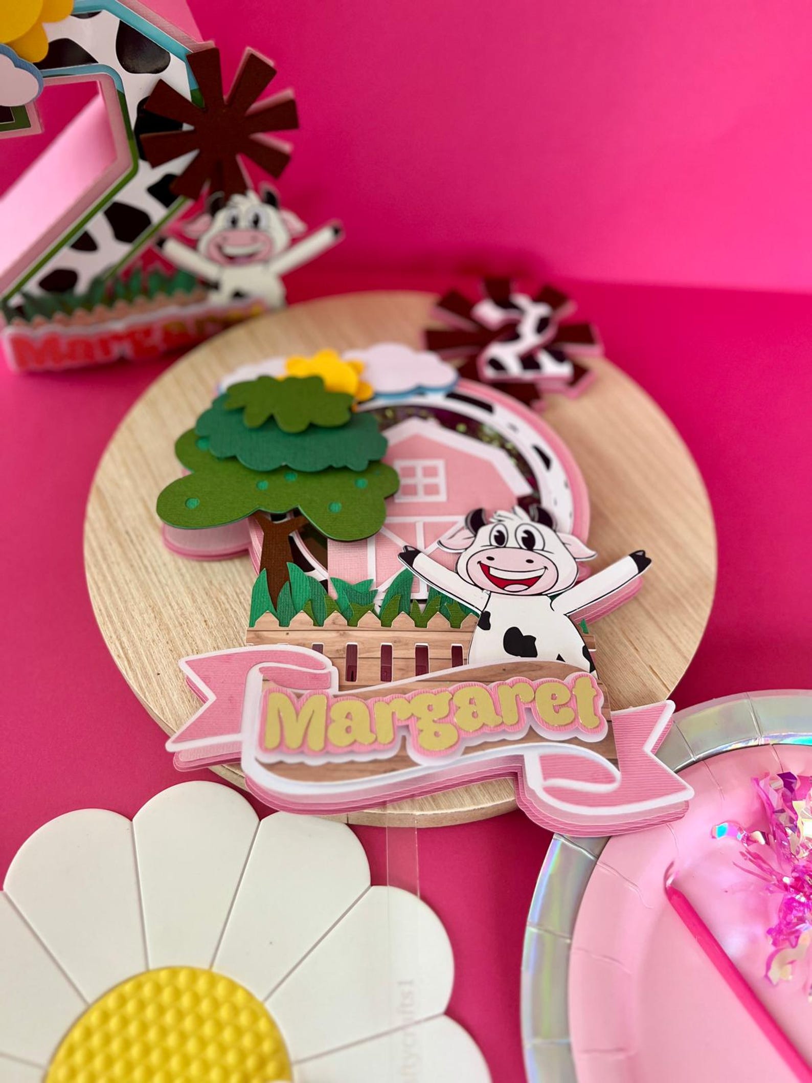 Vaca Lola Cake Topper Shaker Vaca Lola Party Vaca Lola Birthday - Etsy