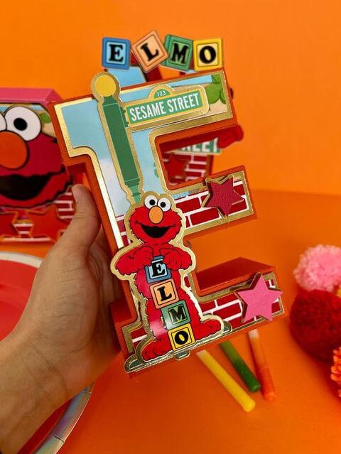 Elmo Letter 3D Elmo Party Elmo Birthday - Etsy