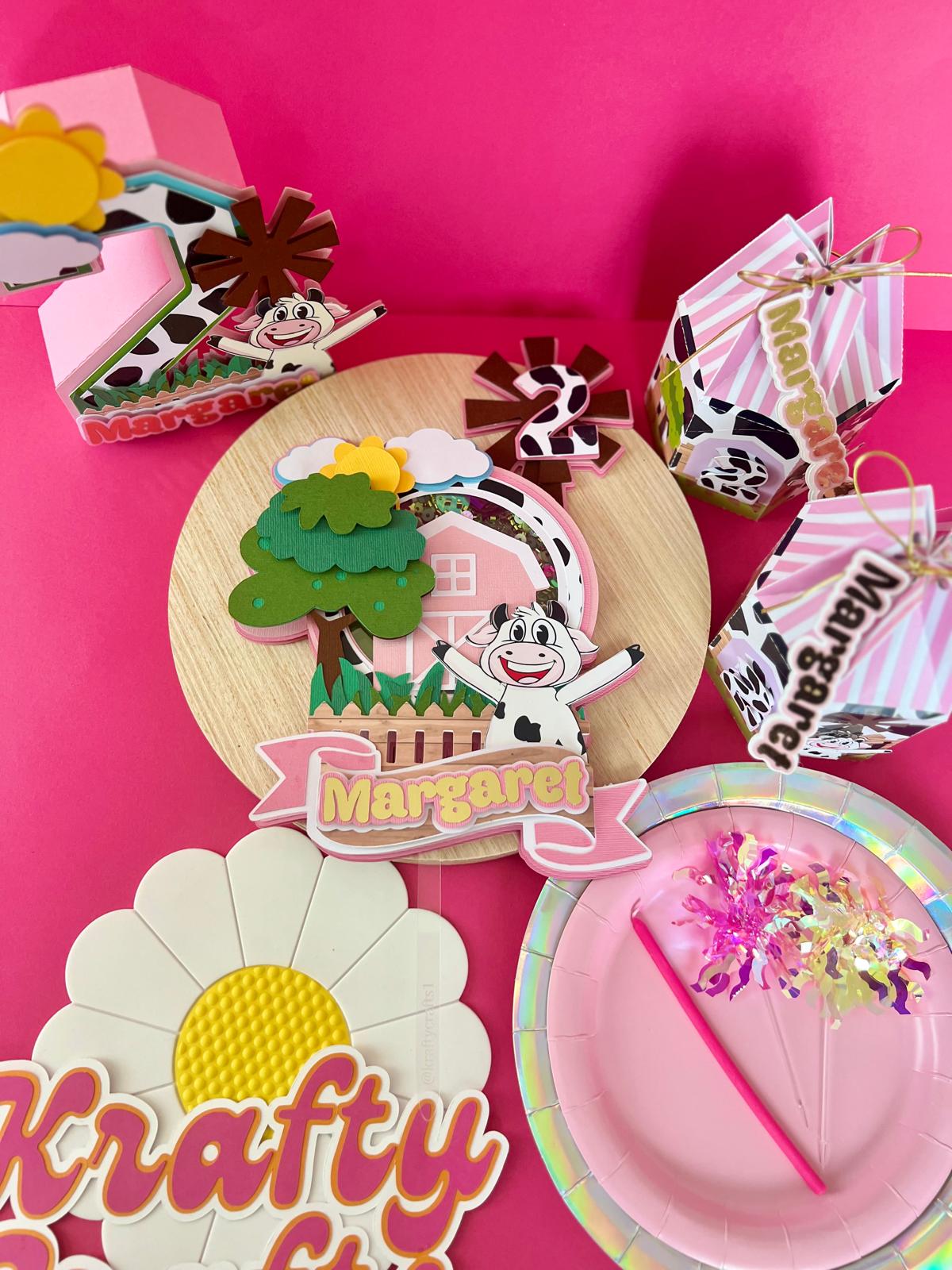 Vaca Lola Cake Topper Shaker- Vaca Lola Party- Vaca Lola Birthday - Etsy