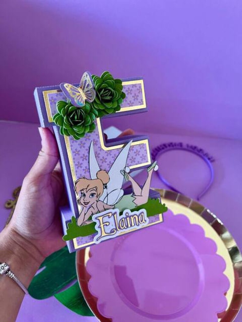 Tinkerbell Letter 3D Tinkerbell Birthday - Etsy