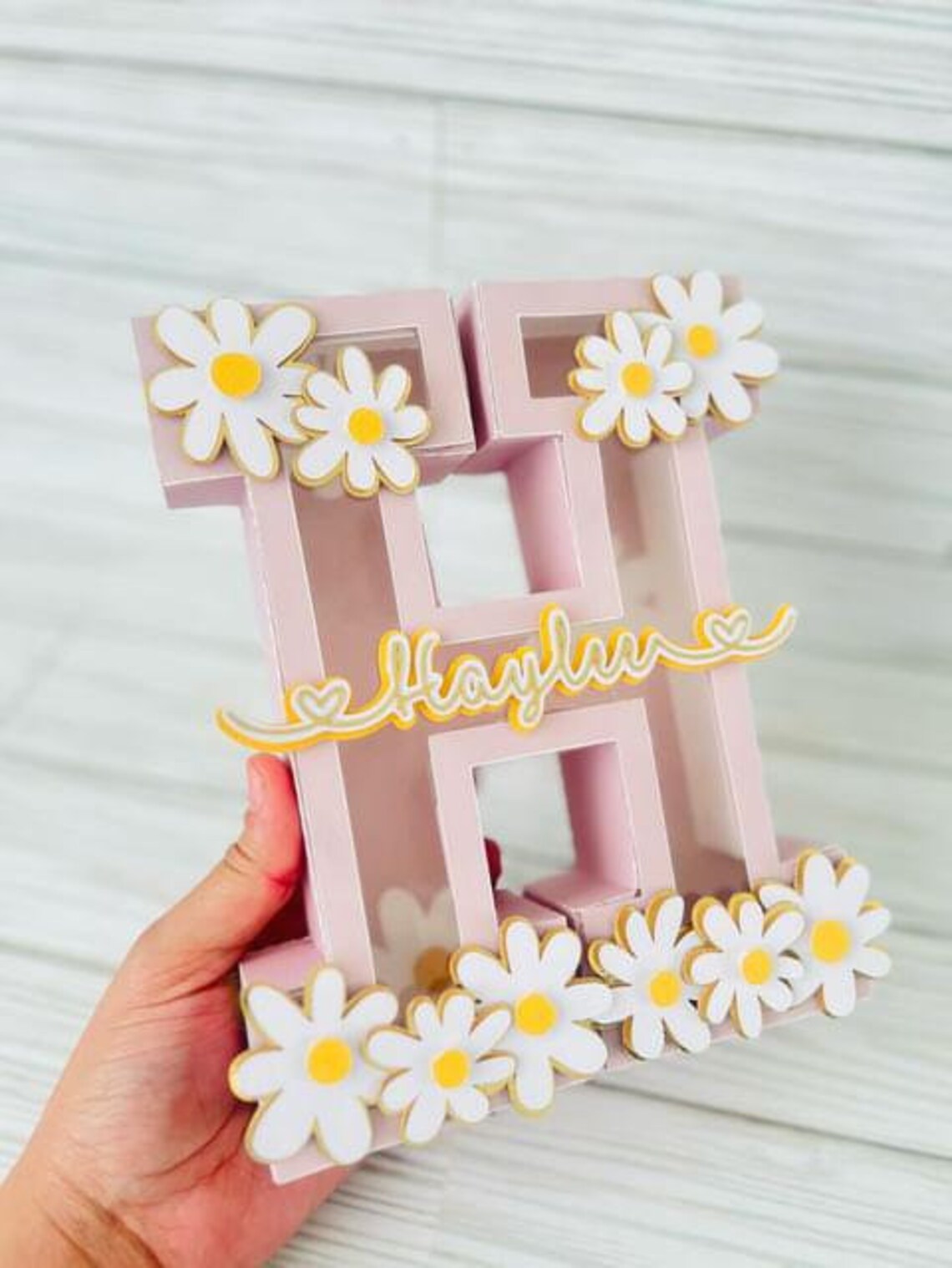 Daisy Flower Letter 3D Daisy Flower Birthday - Etsy
