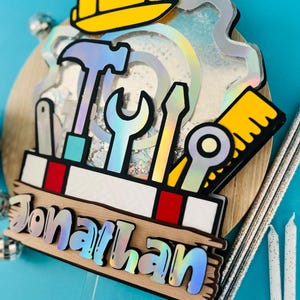 Construction Cake Topper Shaker- Construction Party- Construction ...