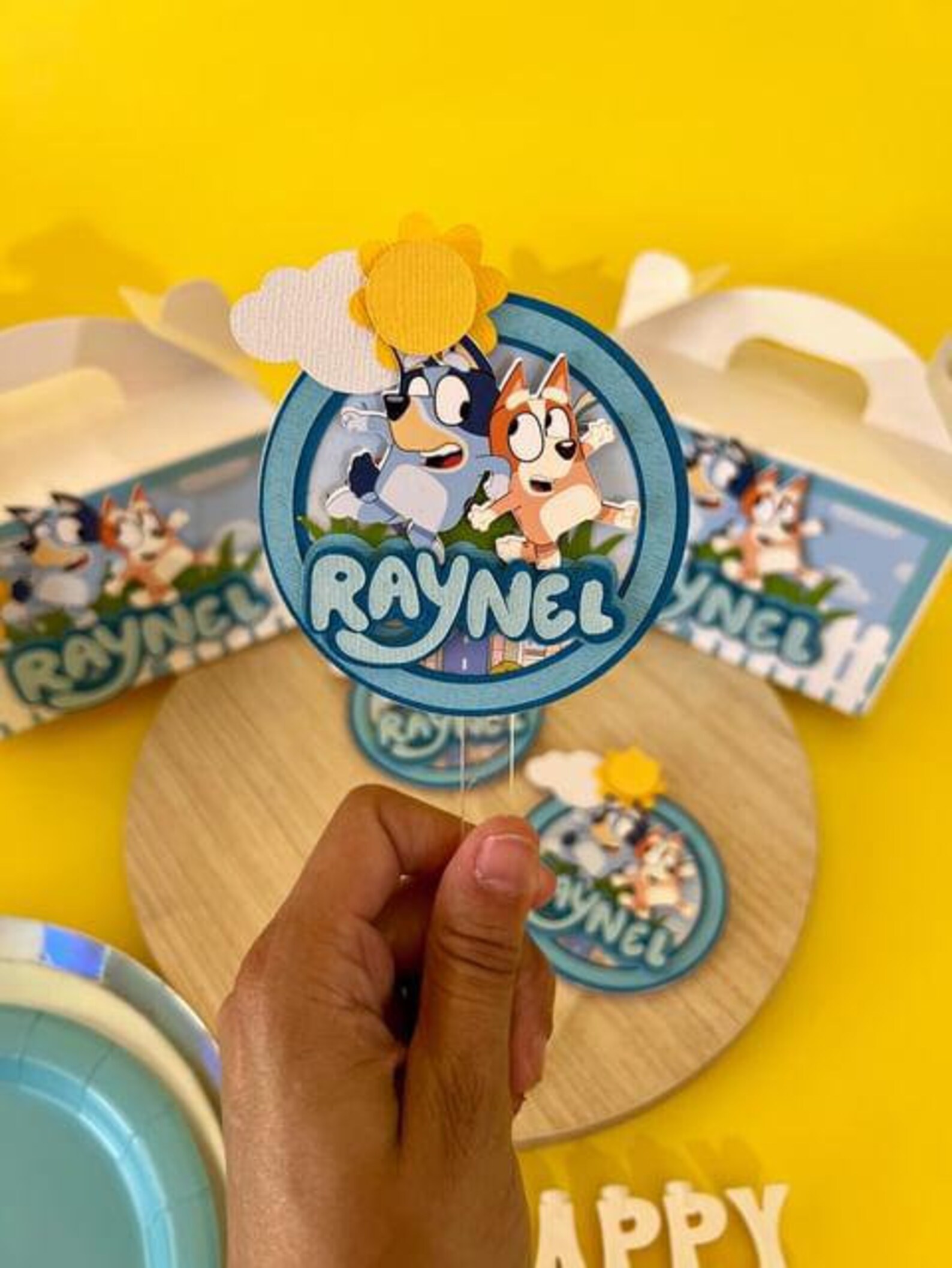 Bluey Cupcake Topper- Bluey Birthday - Etsy