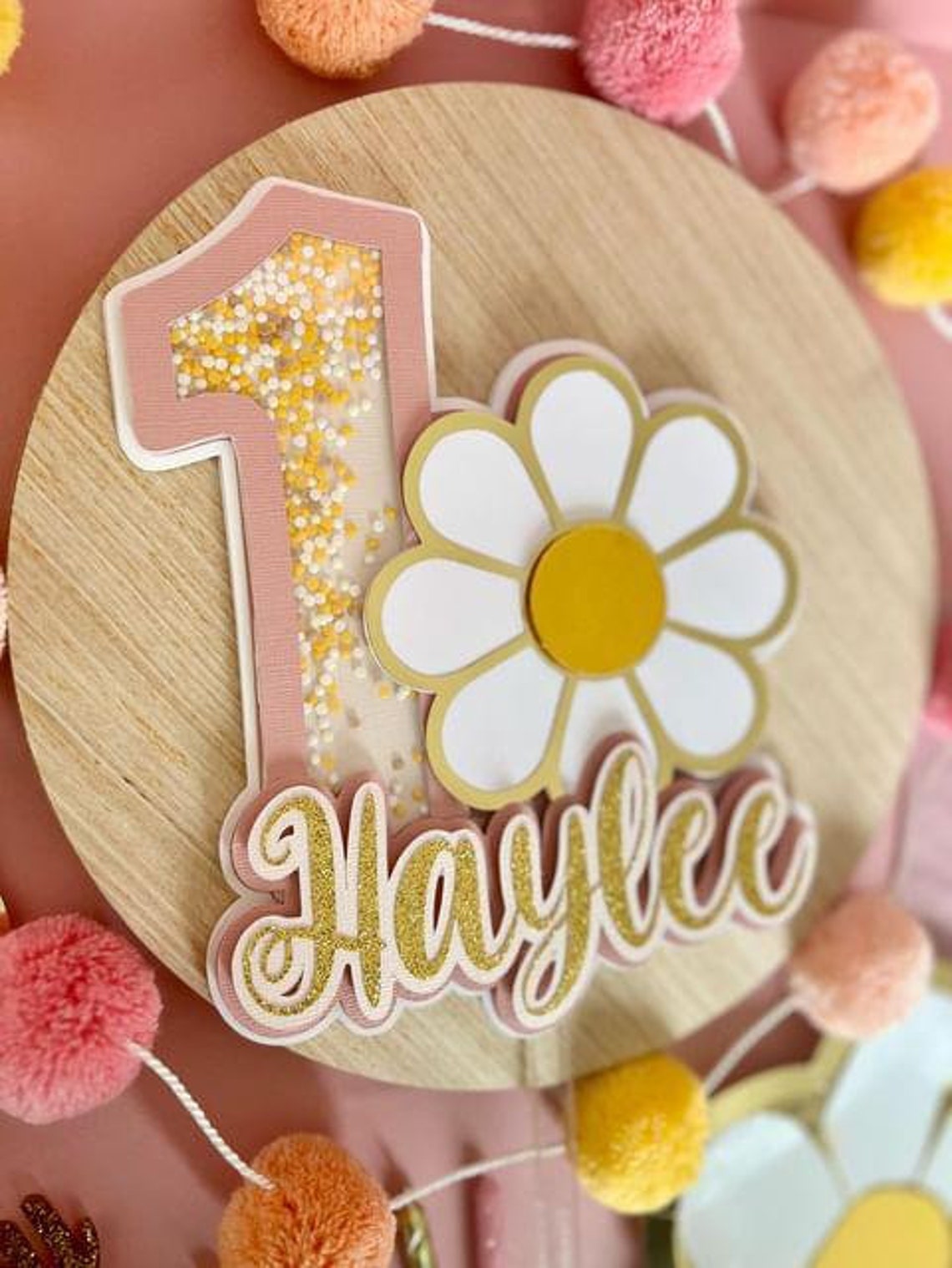 Daisy Flower Cake Topper Daisy Flower Party Daisy Flower Birthday - Etsy
