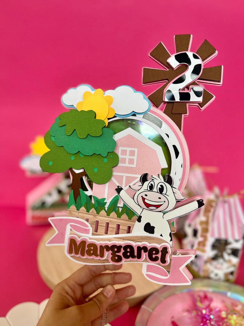 Vaca Lola Cake Topper Shaker- Vaca Lola Party- Vaca Lola Birthday - Etsy