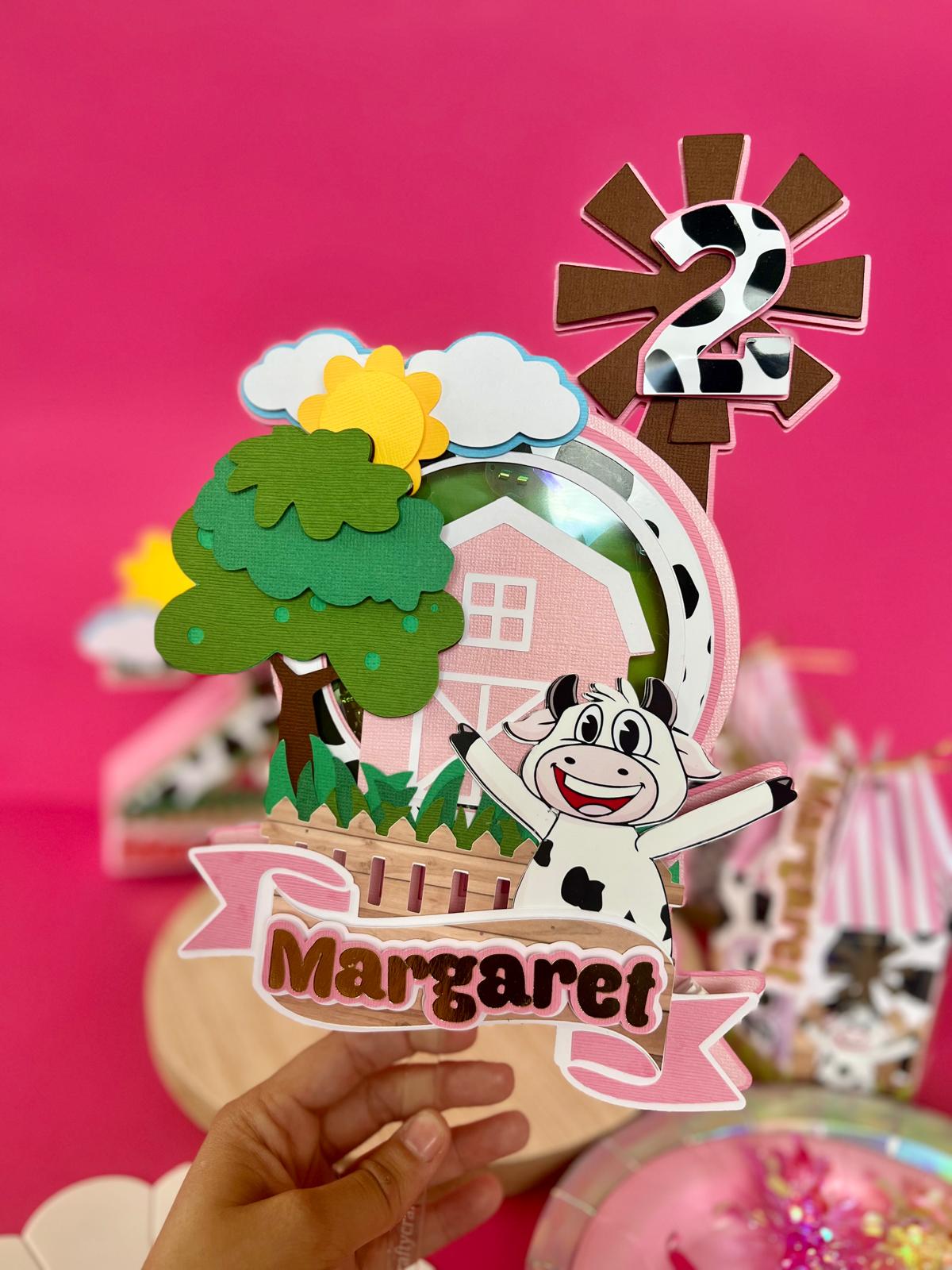 Vaca Lola Cake Topper Shaker- Vaca Lola Party- Vaca Lola Birthday - Etsy