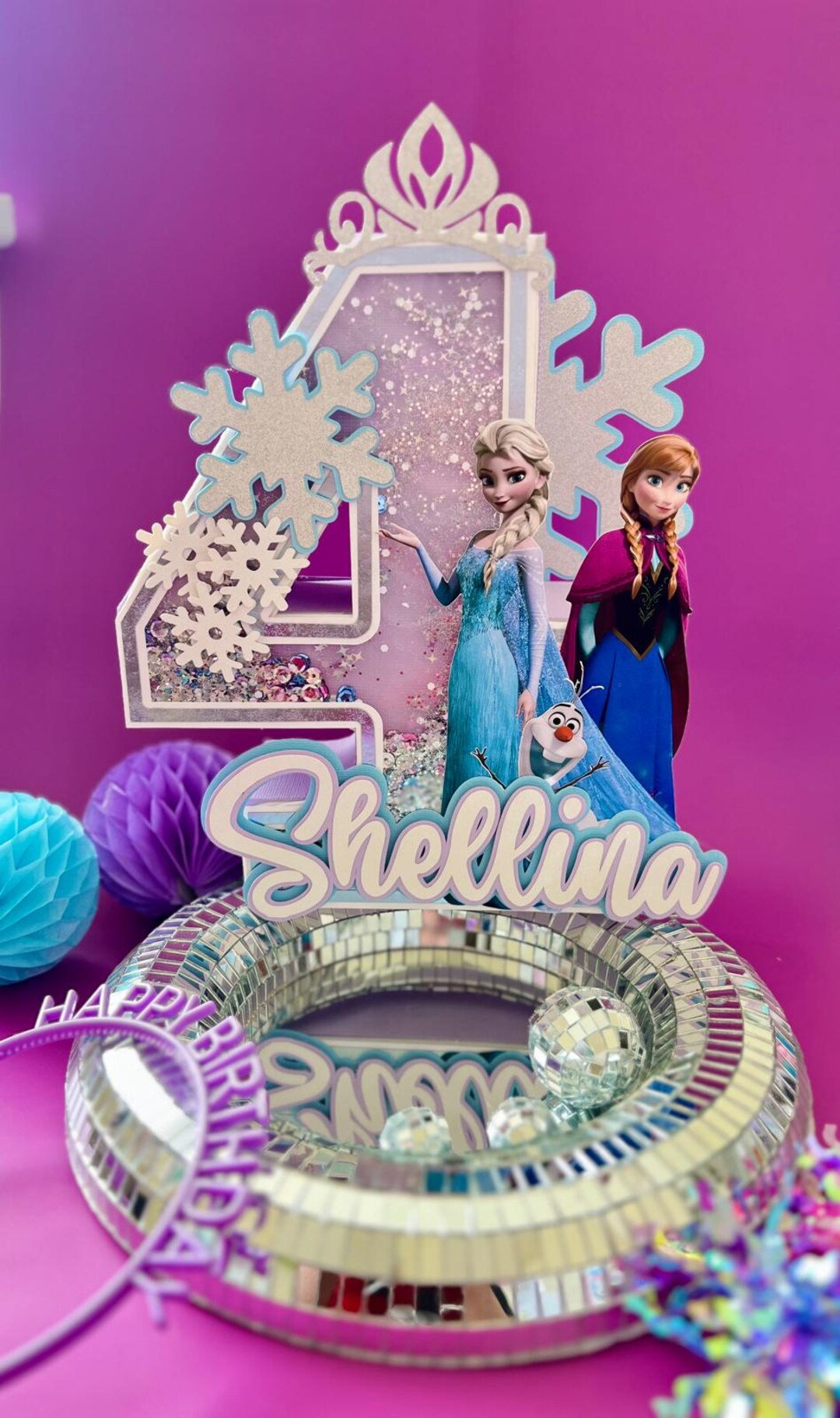 Frozen Super Number 3D- Frozen Party- Frozen Birthday - Etsy