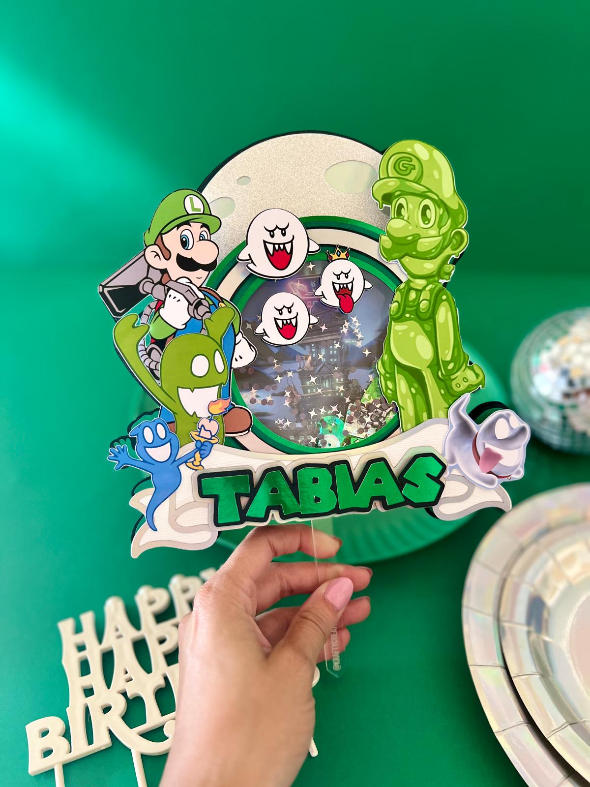 Luigi's Mansión Cake Topper Shaker Luigi's Mansión Party Luigi's ...