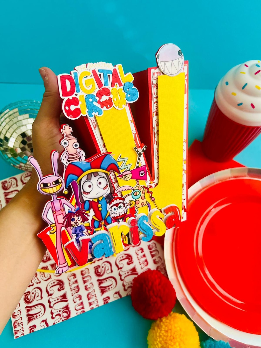 Amazing Digital Circus Letter3d- Amazing Digital Circus Birthday - Etsy