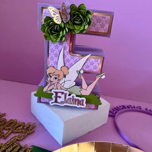Tinkerbell Letter 3D- Tinkerbell Birthday - Etsy