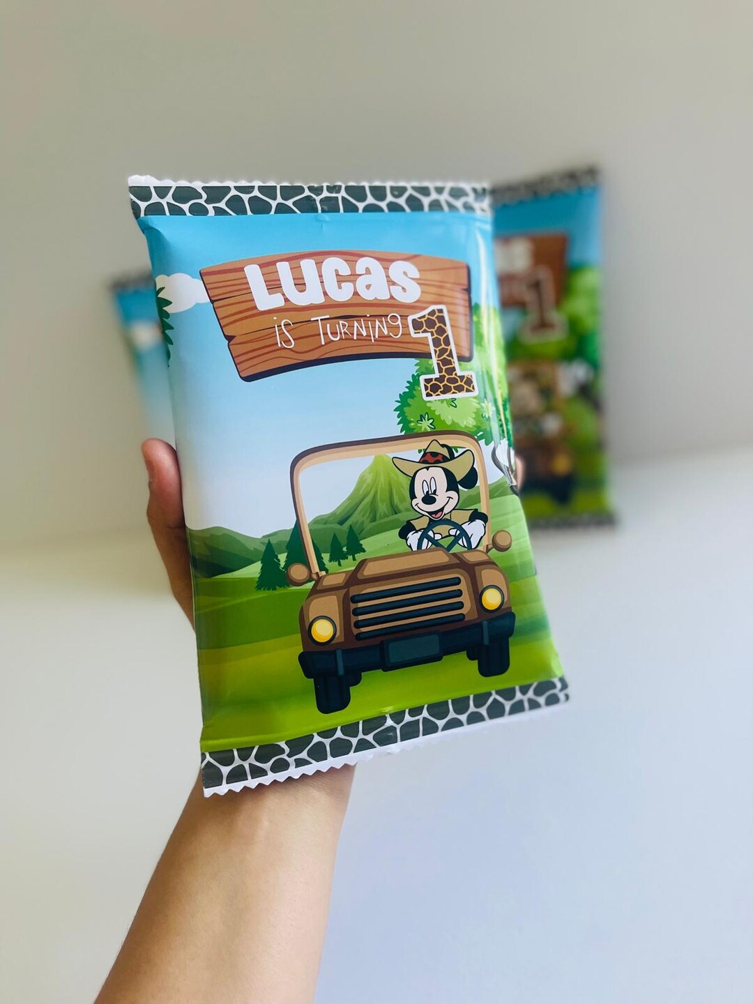 Mickey Mouse Chip Bag- Mickey Mouse Birthday - Etsy