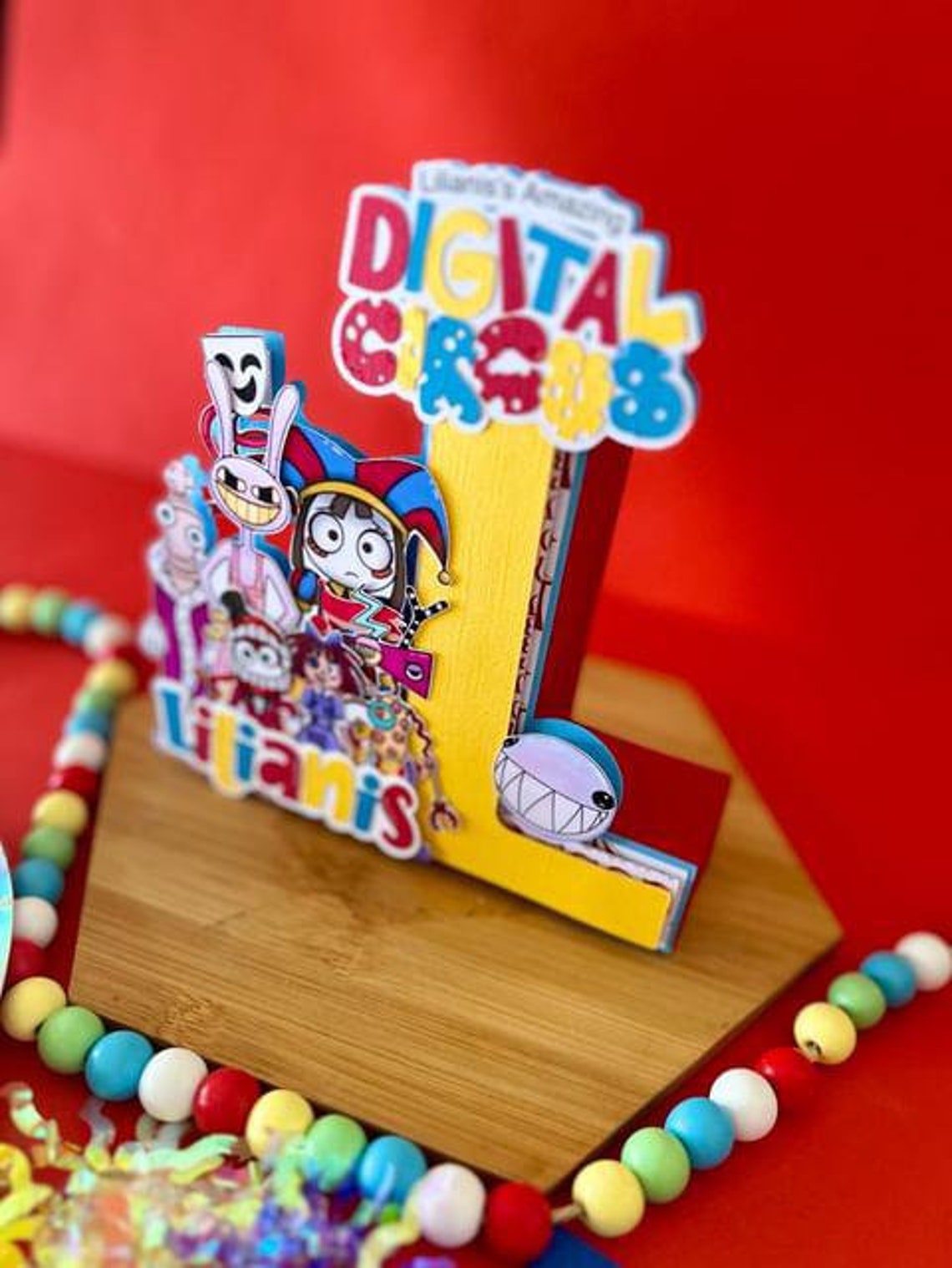 Amazing Digital Circus Letter3d Amazing Digital Circus Birthday - Etsy