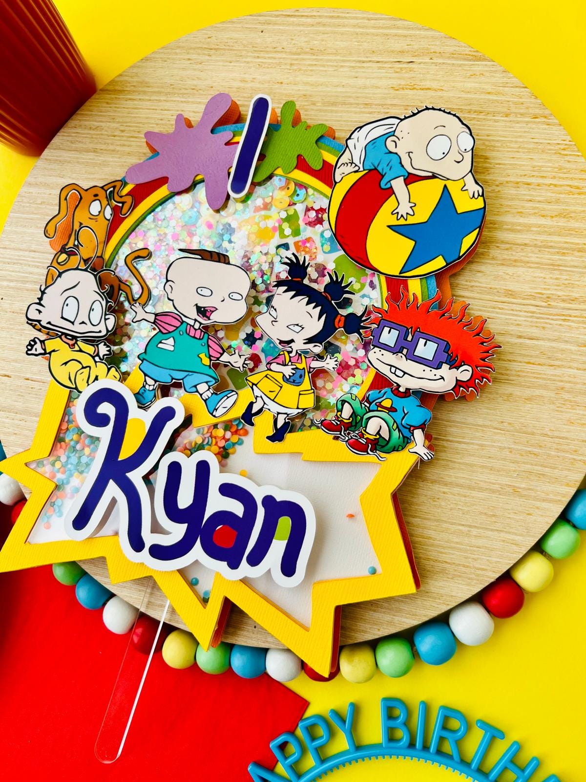 Rugrats Cake Topper Shaker Rugrats Party Rugrats Birthday - Etsy