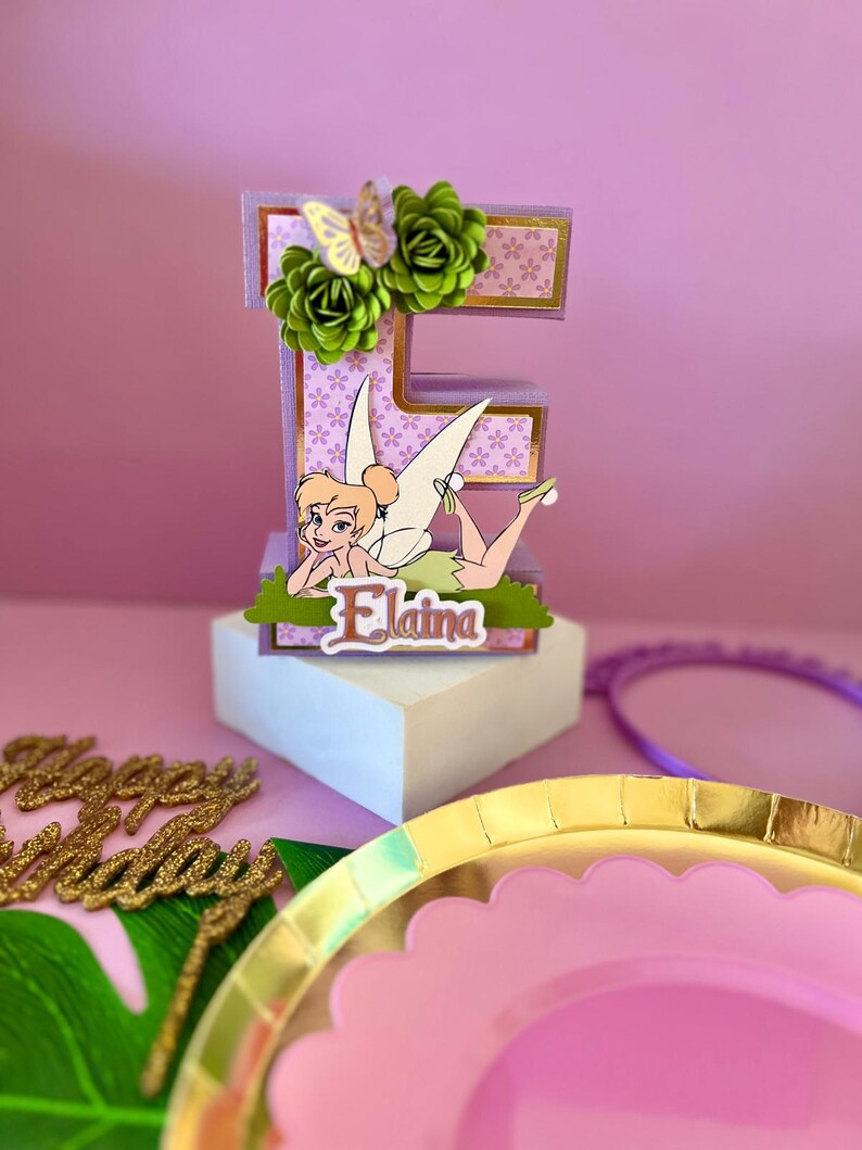 Tinkerbell Letter 3D- Tinkerbell Birthday - Etsy