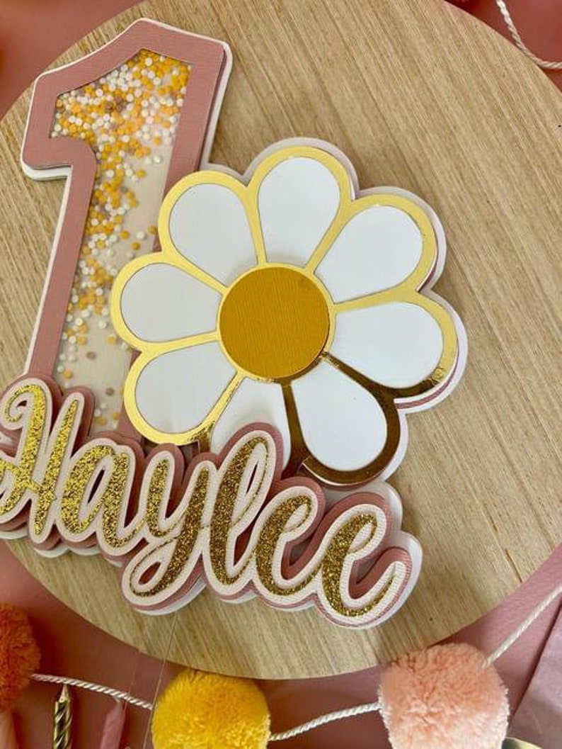 Daisy Flower Cake Topper Daisy Flower Party Daisy Flower Birthday - Etsy