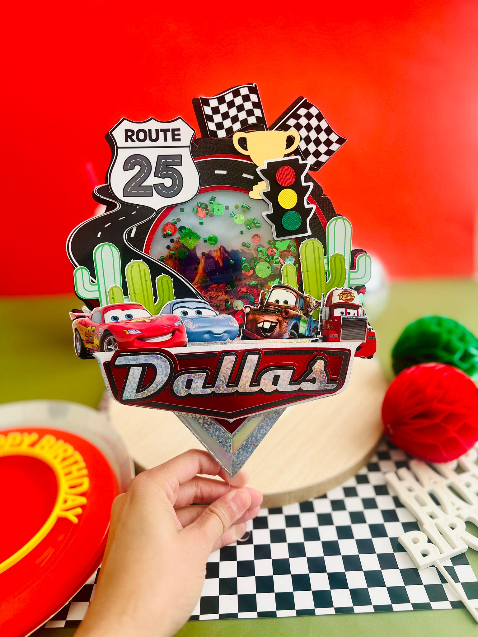 Cars Cake Topper Shaker - Etsy