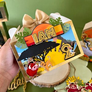 Lion King Gable Box- Lion King Birthday - Etsy