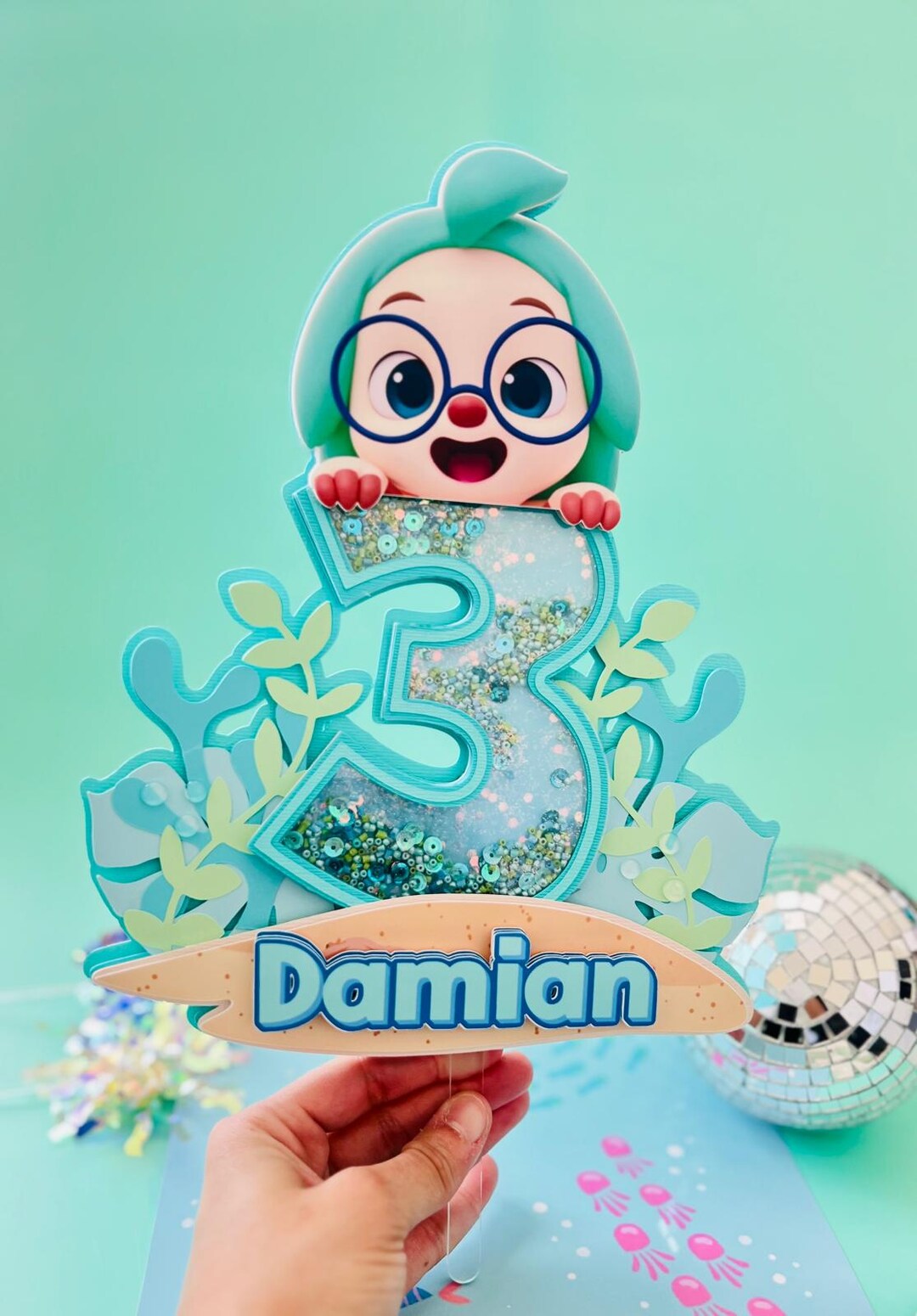 Hogi Cake Topper Shaker- Hogi Party- Hogi Birthday - Etsy