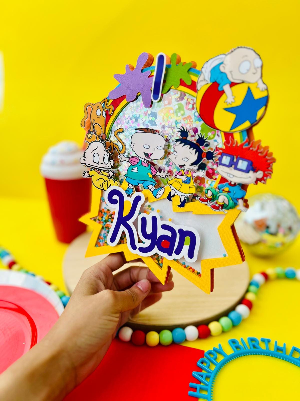 Rugrats Cake Topper Shaker Rugrats Party Rugrats Birthday - Etsy