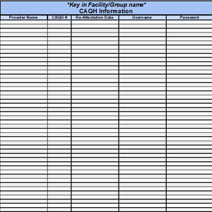 Credentialing/provider Enrollment Spreadsheet Package - Etsy