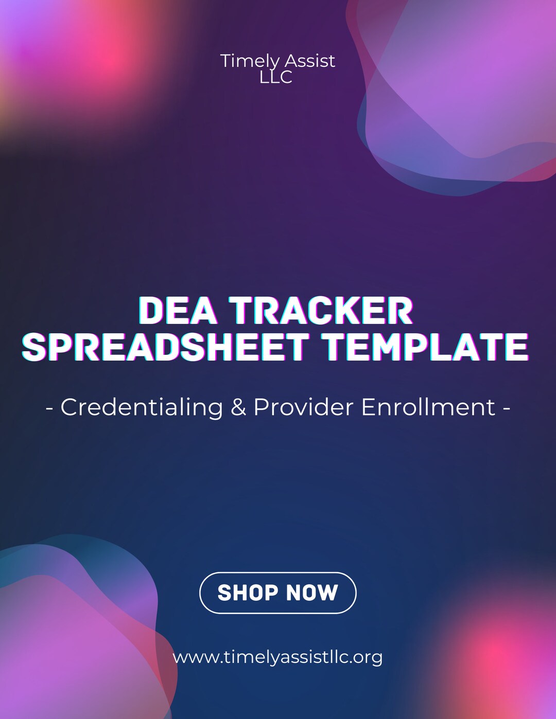 DEA Credentialing Spreadsheet Template - Etsy