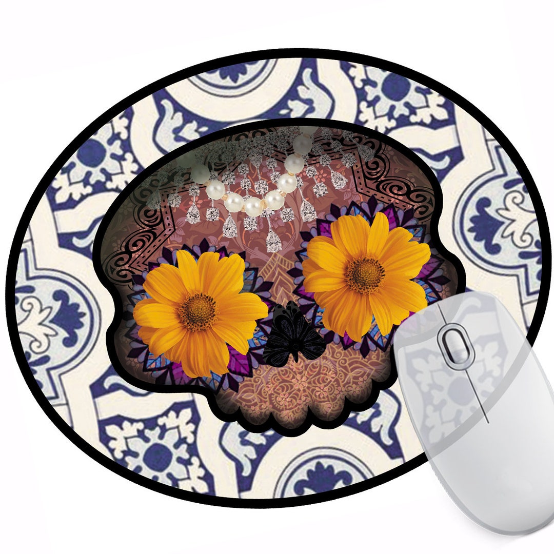 Mexican Style Mousepad, Oval Shape , 8.66 X 7 Inch, 3mm Colorful ...