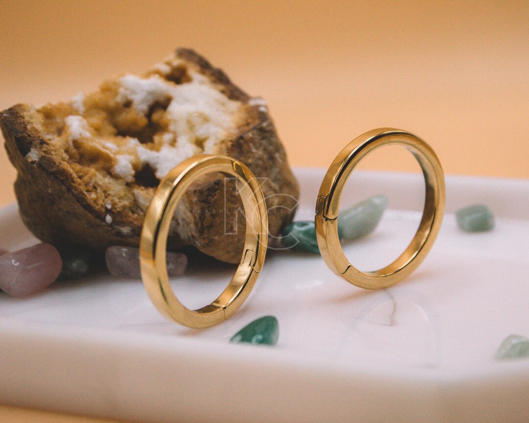 Large Gauge Hoop for Stretched Ears Hinged Ear Weight Gauge Large Gauge ...