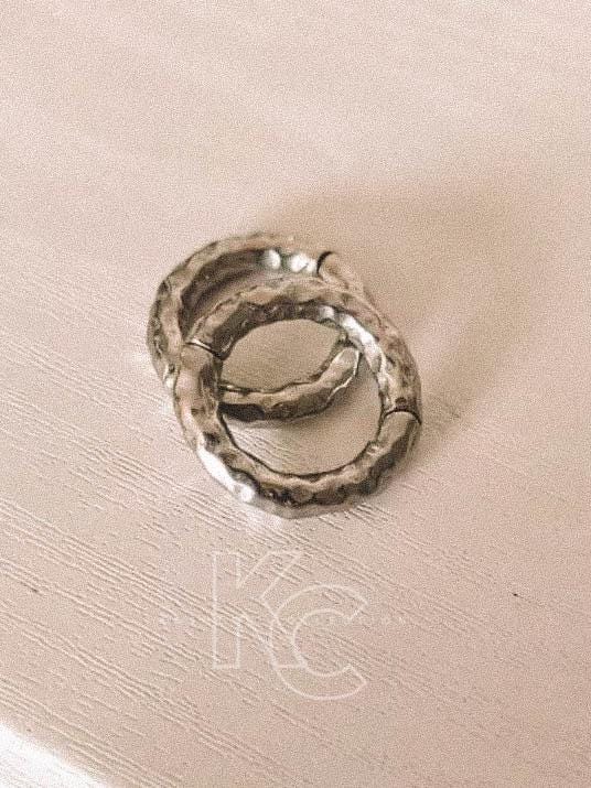 Hammered Hoop Ear Weights: Textured Stainless Steel Gauges 4g - Etsy