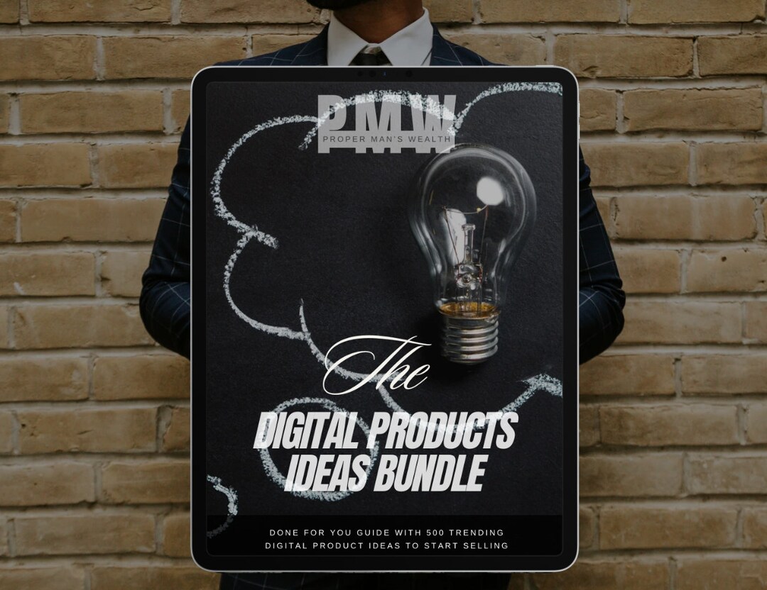 PMW the Digital Product Ideas Bundle Proper Man's Wealth MRR Digital ...